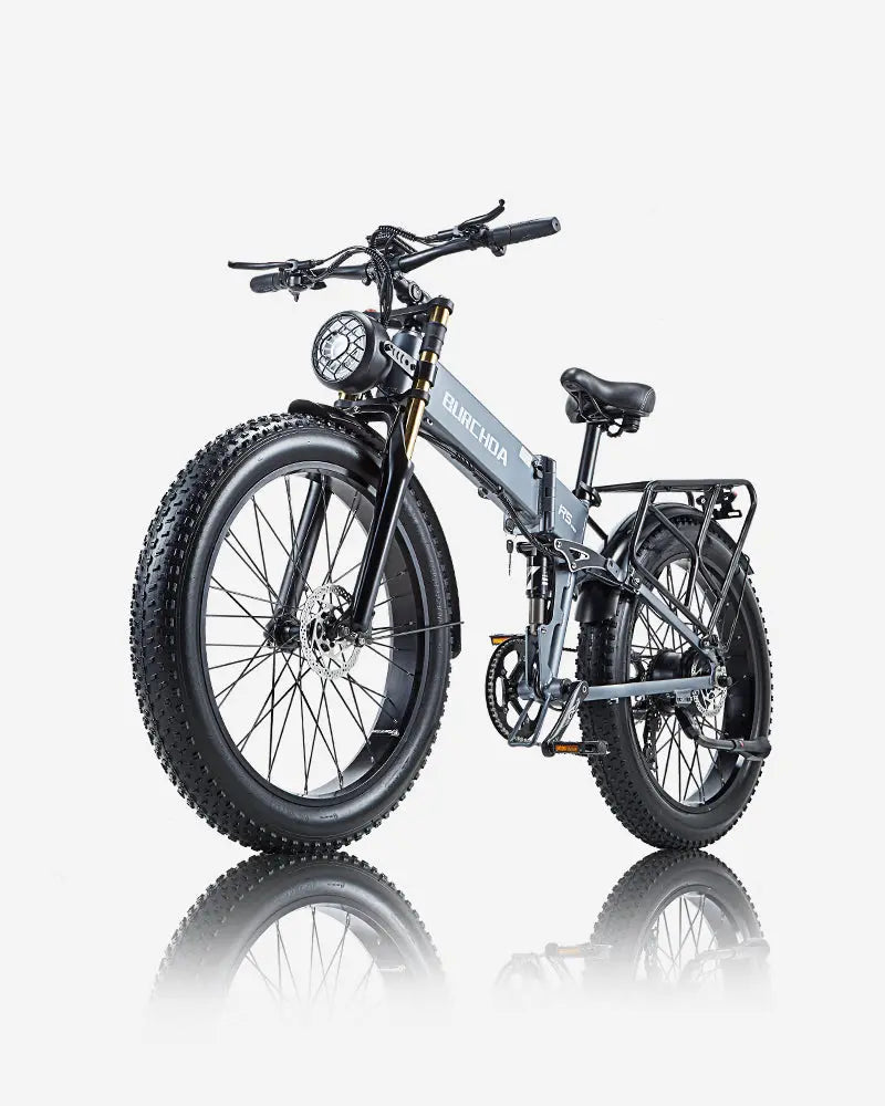 BURCHDA R5 PRO Folding Fat Tire MTB Full Suspension Ebike For Adults ...